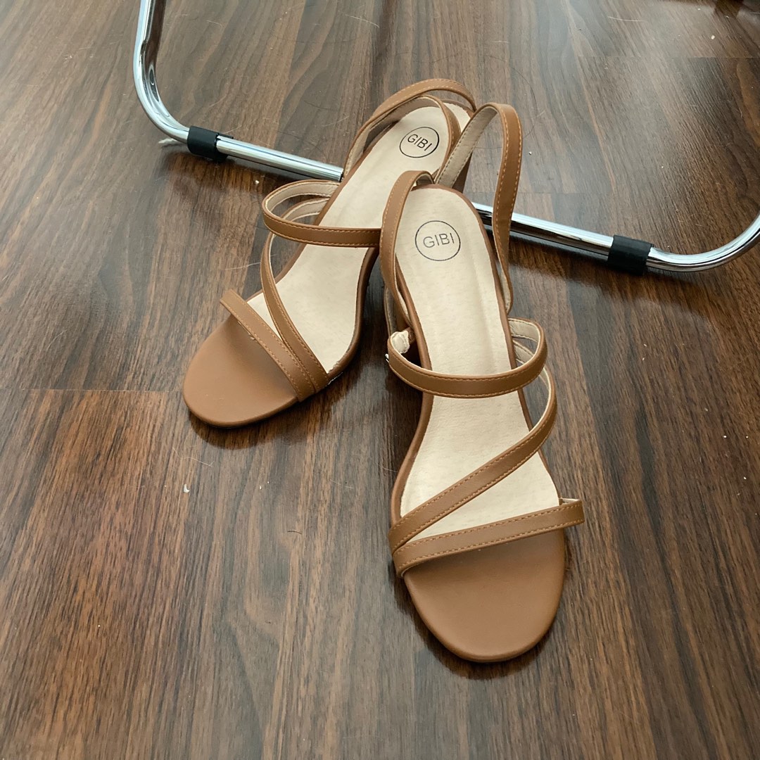 Gibi Gallant Strappy High Heels in color Tan, Women's Fashion, Footwear ...