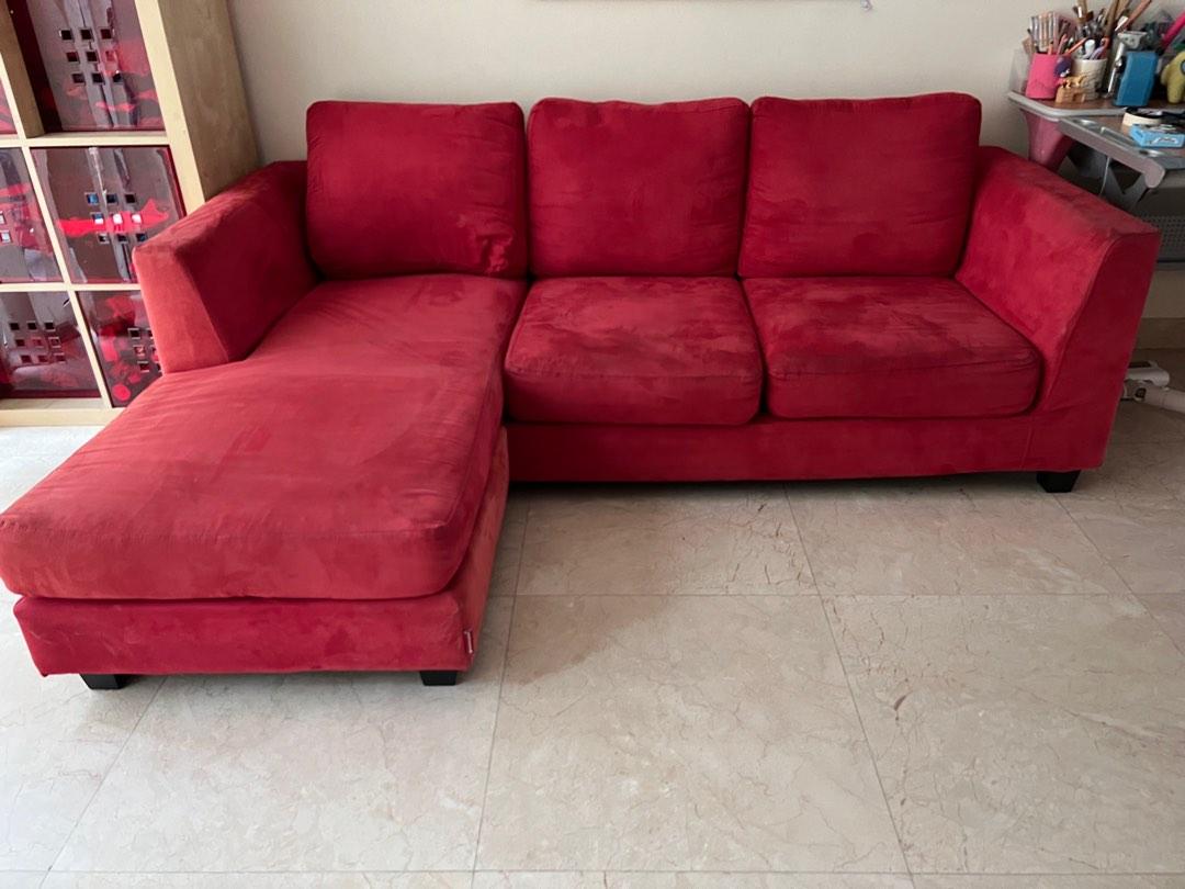 Gorgeous red colour lounge sofa - price includes delivery to you ...