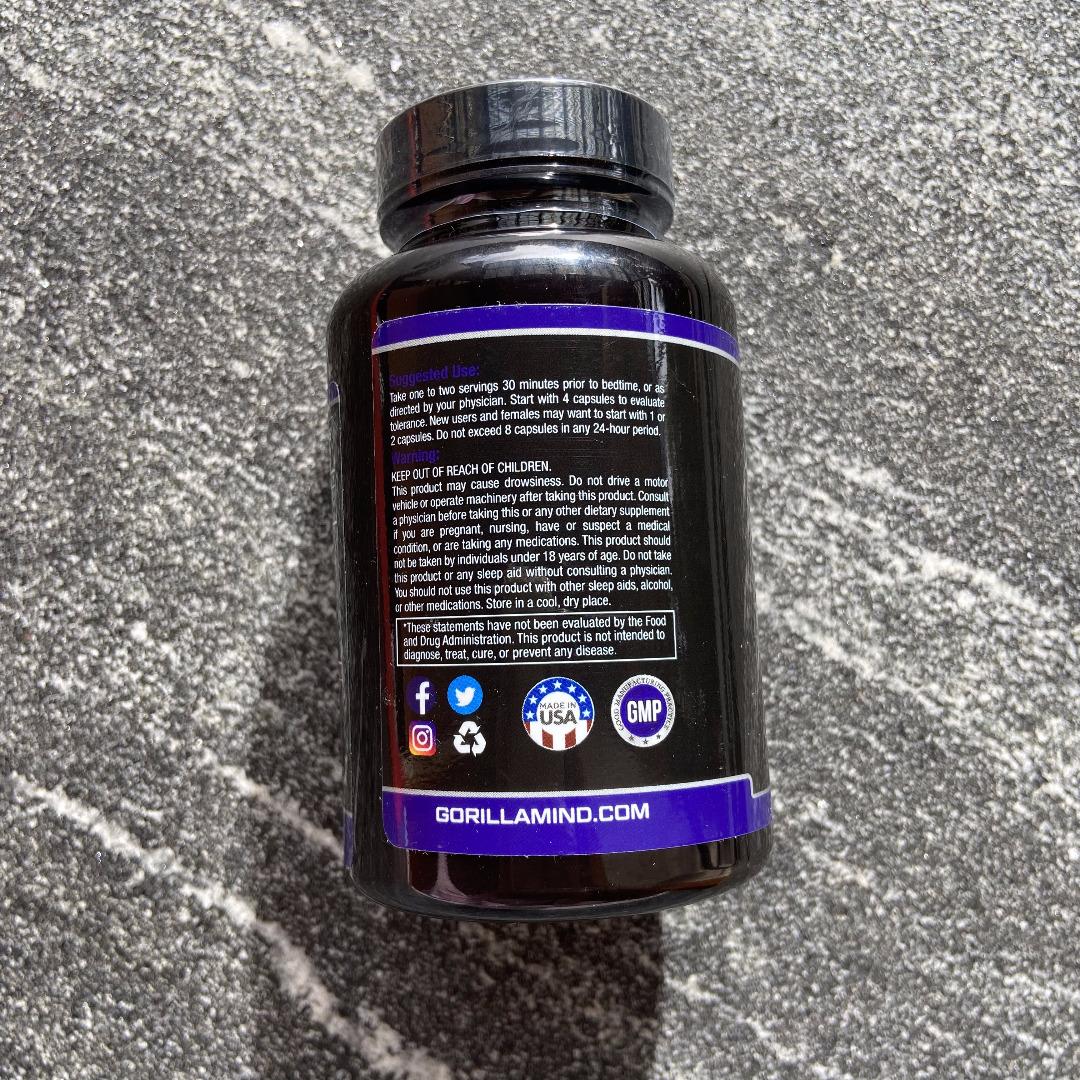 Gorilla Dream Melatonin Sleep Aid Supplement for Deep Sleep, Lucid ...