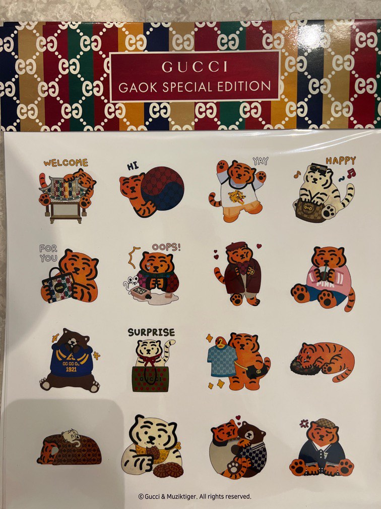 Gucci Gaok Special Edition stickers, Hobbies & Toys, Memorabilia ...
