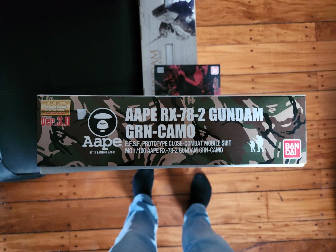 Gundam AAPE RX-78-2 Camo Bandai, Hobbies & Toys, Toys & Games on Carousell