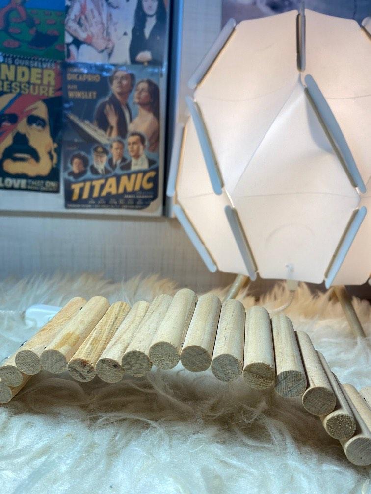 Hamster Wooden Bendy bridge + log bridge, Pet Supplies, Homes & Other ...