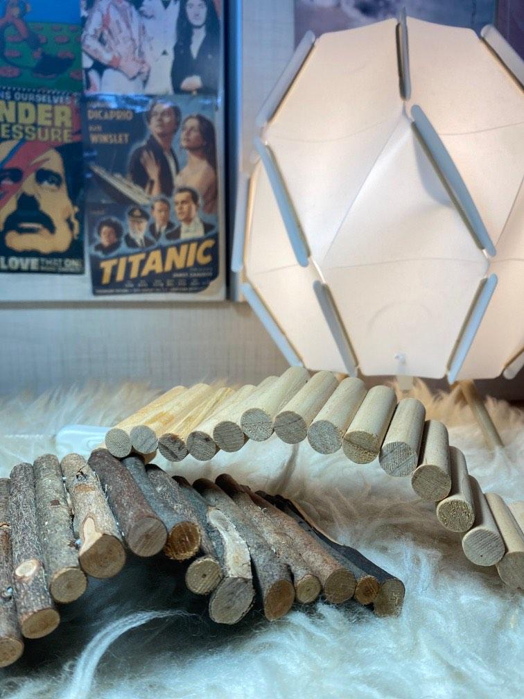 Hamster Wooden Bendy bridge + log bridge, Pet Supplies, Homes & Other ...