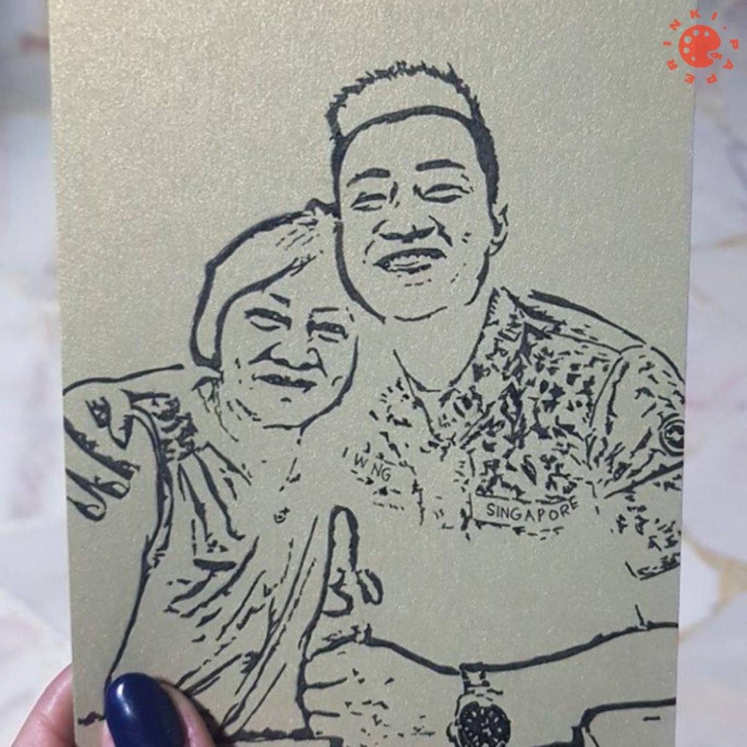 [Hand Drawn Cards/Gift] Customised Portrait Illustration/Drawings ...