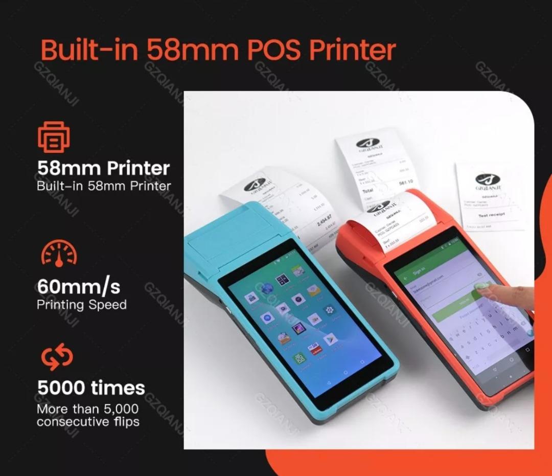 Handheld Android POS PDA Terminal with 1D Barcode Scanner Reader ...