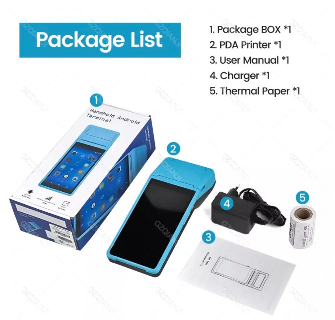 Handheld Android POS PDA Terminal with 1D Barcode Scanner Reader ...