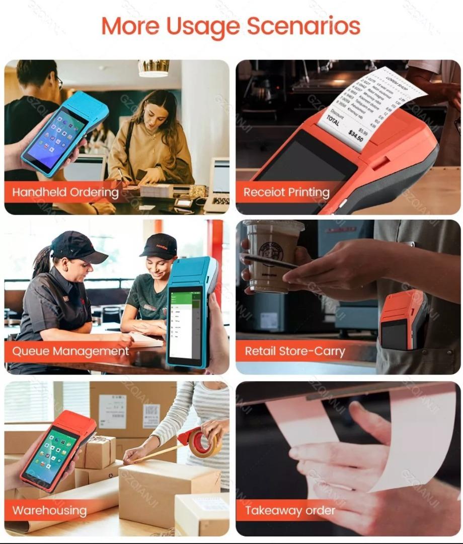 Handheld Android POS PDA Terminal with 1D Barcode Scanner Reader ...