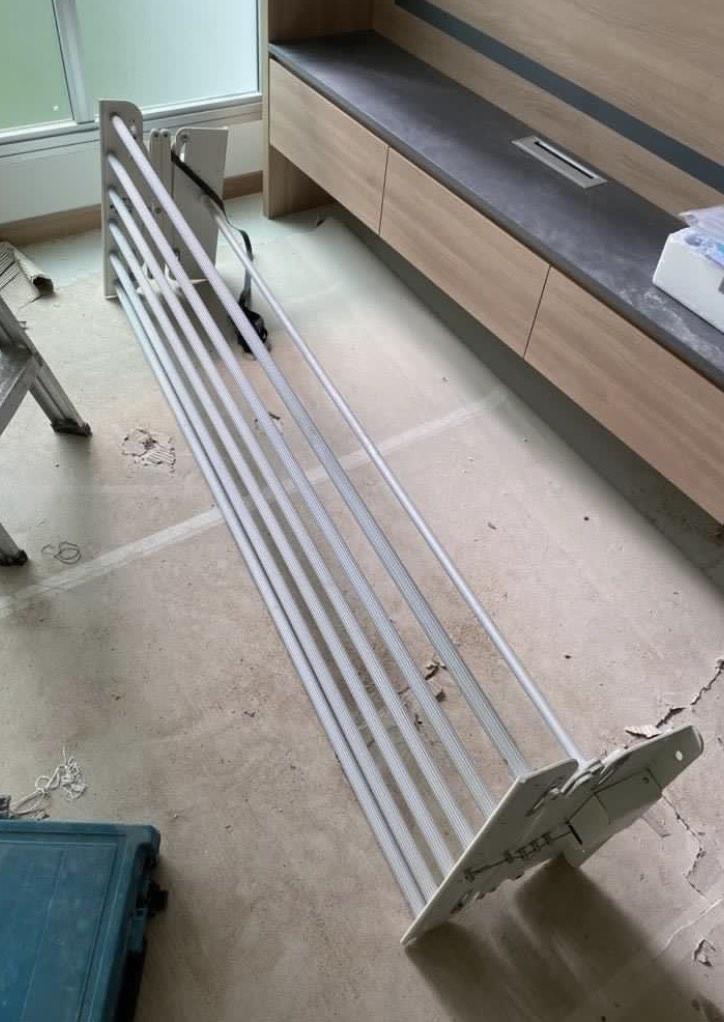 HDB BTO Ceiling Laundry Rack, Furniture & Home Living, Home Improvement ...