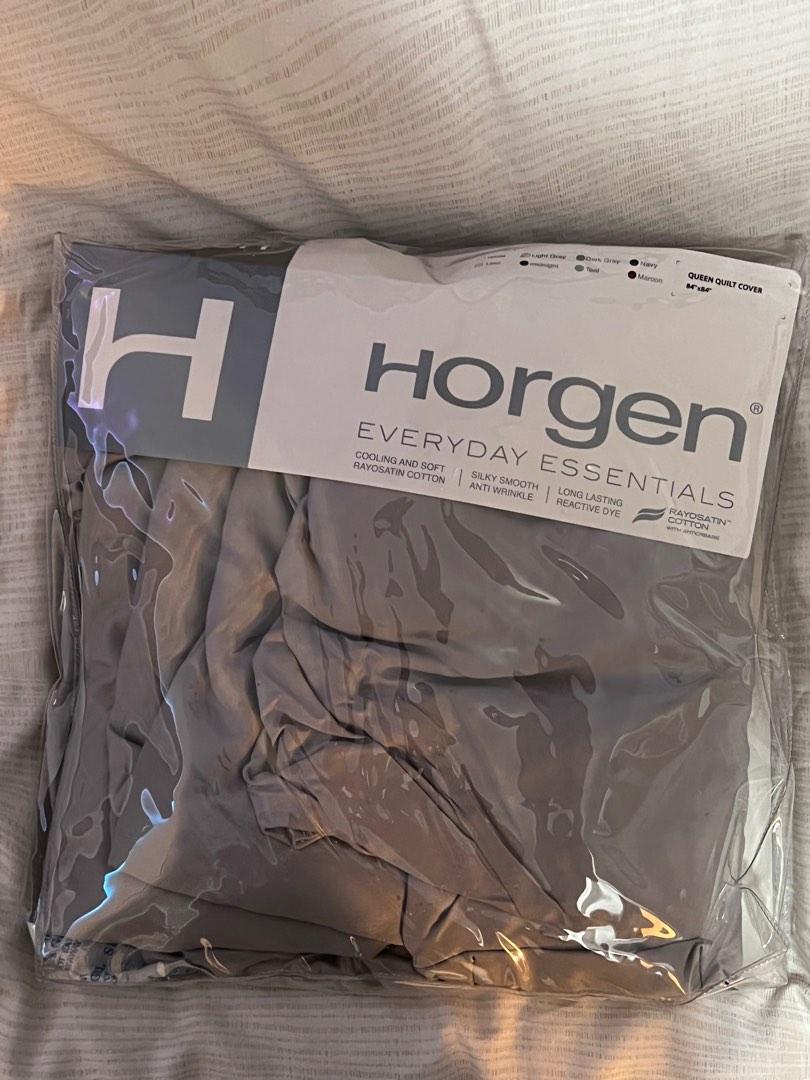Horgen light grey Queen quilt cover, Furniture & Home Living, Bedding ...
