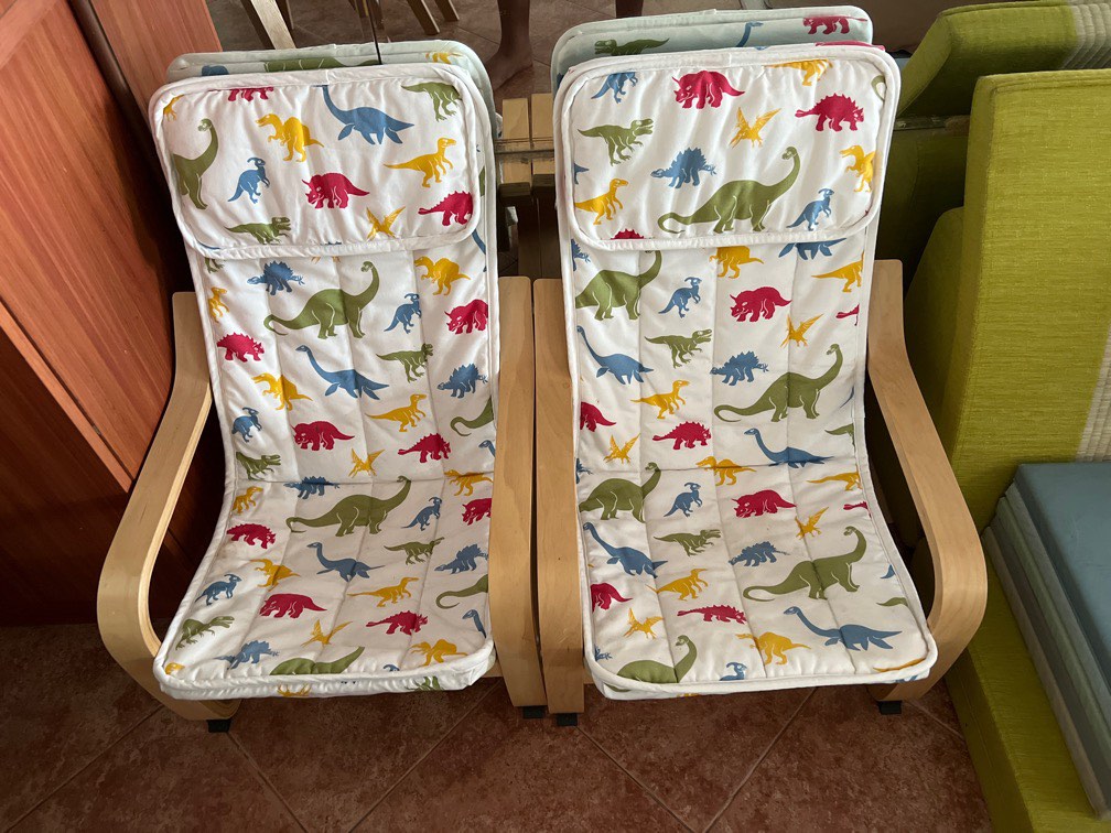 Ikea poang armchair x2, Babies & Kids, Baby Nursery & Kids Furniture ...