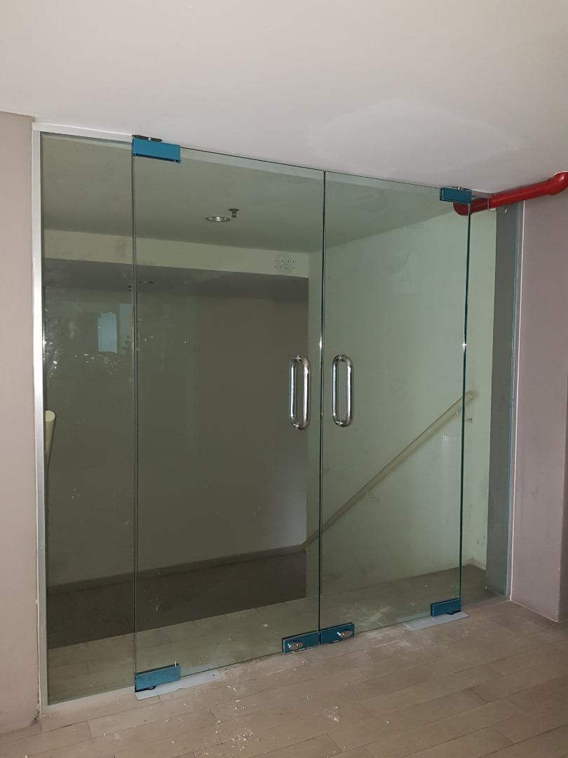 INSTALL GLASS WALL pasang dinding kaca tahan pecah 12mm, Services ...