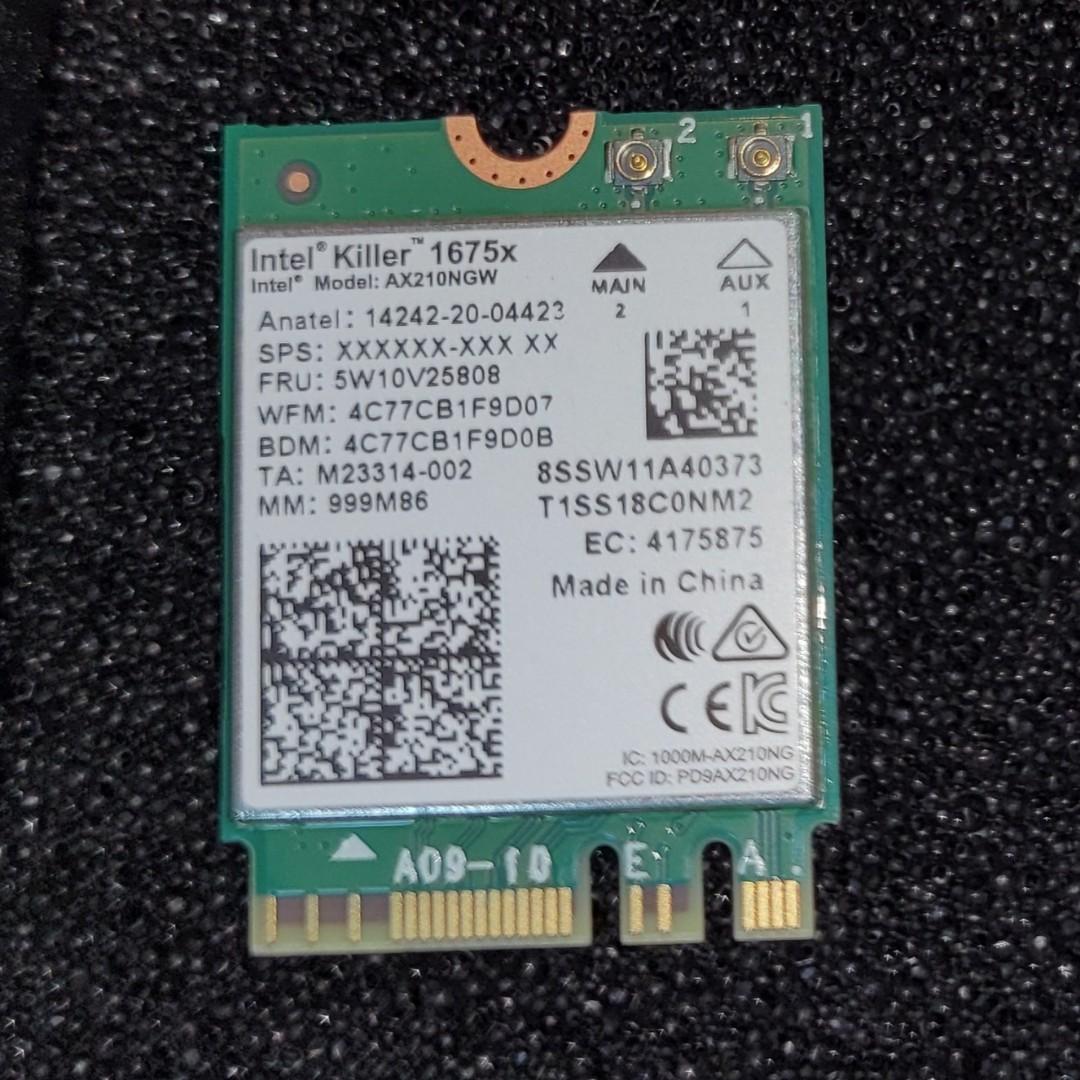 Intel Killer 1675x AX210NGW Wifi 6E, Computers & Tech, Parts ...