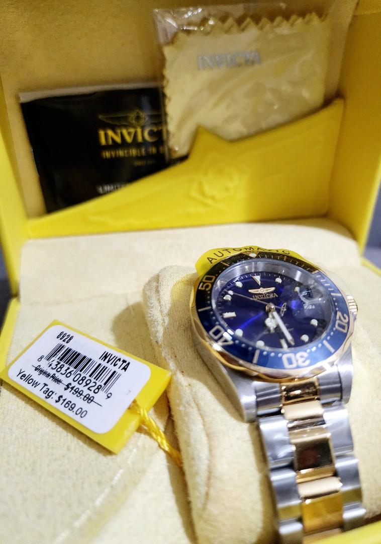 Invicta Pro Diver 8928 Stainless Steel Watch for Men (Automatic), Men's ...