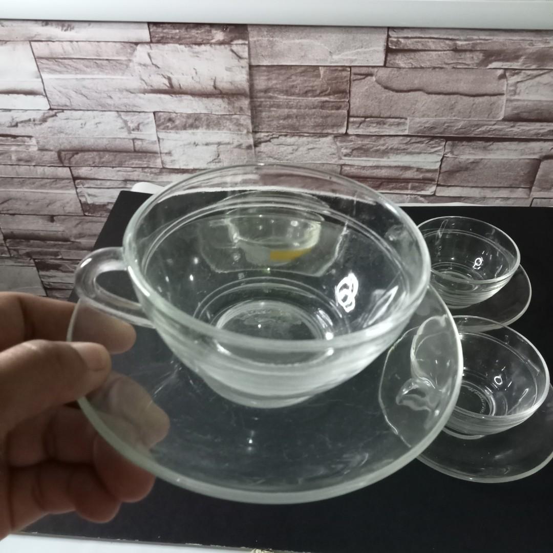 JAPAN DURALEX TEA SET, Furniture & Home Living, Kitchenware & Tableware ...
