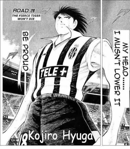 Jersey Juventus Hyuga Kojiro (Captain Tsubasa) Anime/Manga, Olah Raga ...
