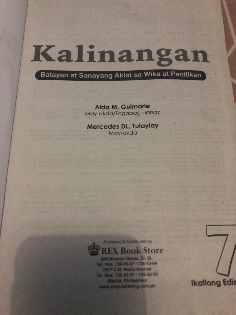 Kalinangan 7 Textbook Grade 7, Hobbies & Toys, Books & Magazines ...