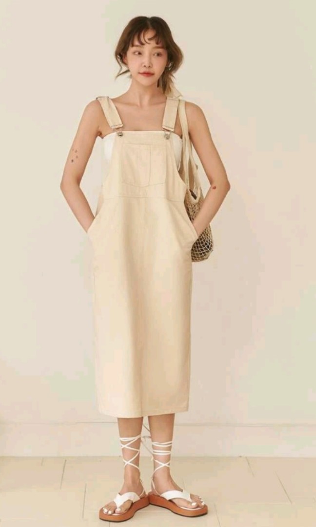 Korean overall, Women's Fashion, Dresses & Sets, Dresses on Carousell