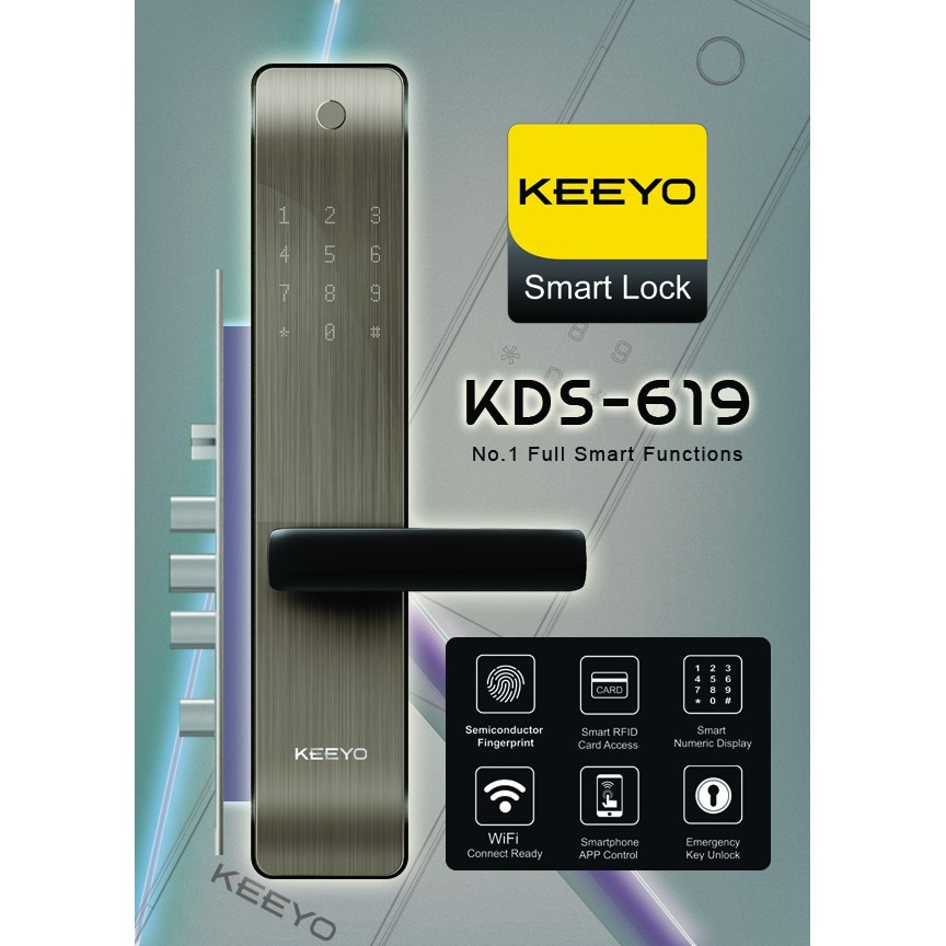 Korean Smart Lock Included Installation, Furniture & Home Living ...