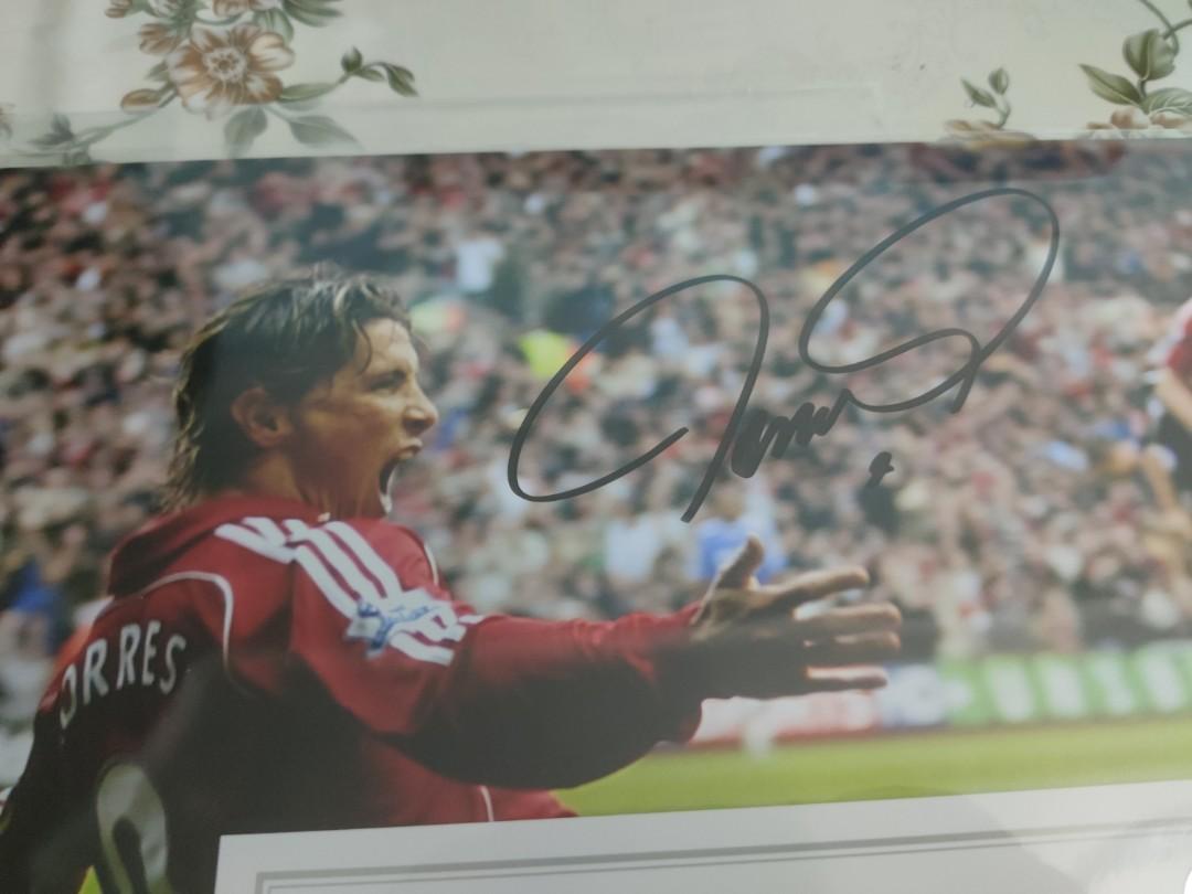 [Last 1 stock] Fernando Torres Signed Liverpool Football Photo: Anfield ...