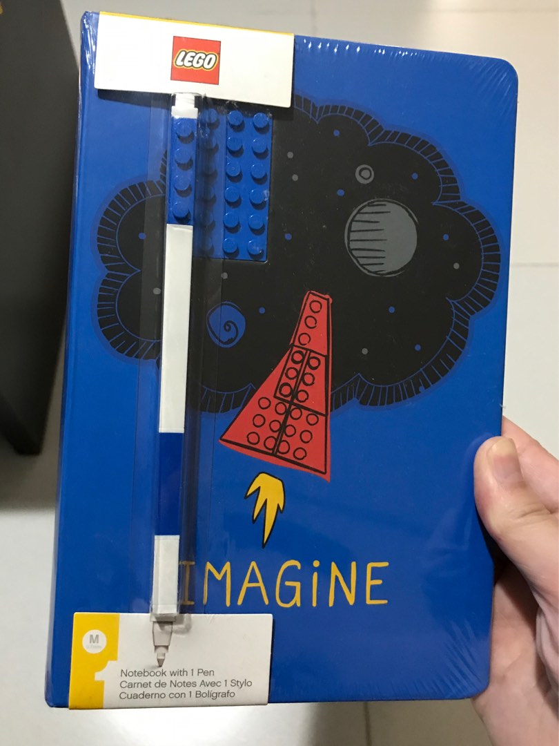 Lego Notebook with Pen, Hobbies & Toys, Toys & Games on Carousell