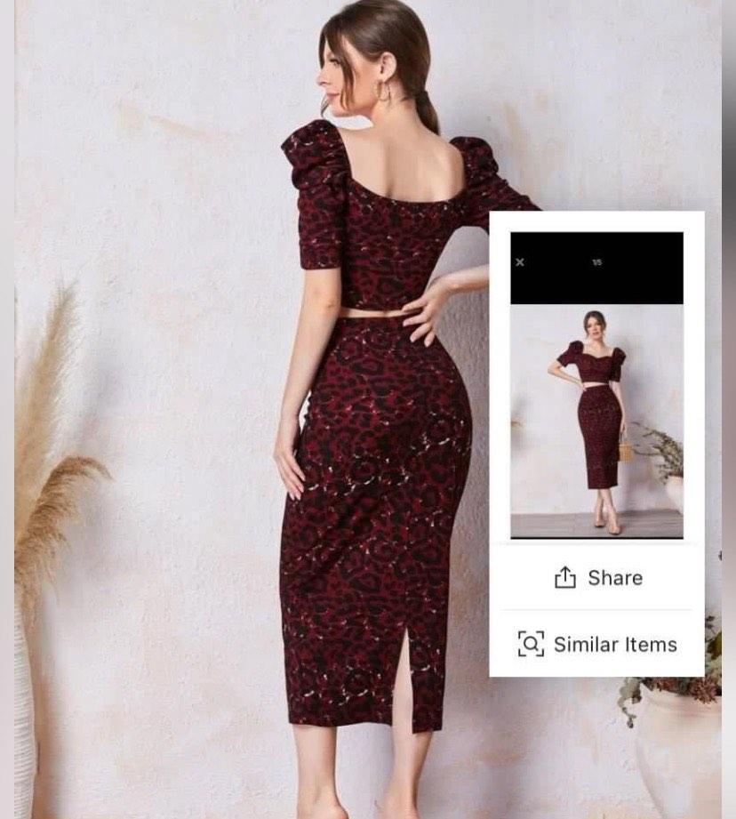 Leopard Print Coords, Women's Fashion, Dresses & Sets, Sets or ...