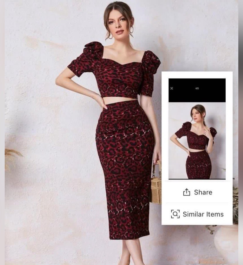 Leopard Print Coords, Women's Fashion, Dresses & Sets, Sets or ...