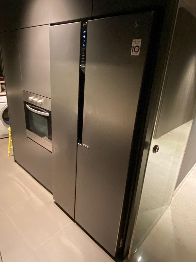 LG Dark Graphite Side by Side Refrigerator / Fridge, TV & Home ...