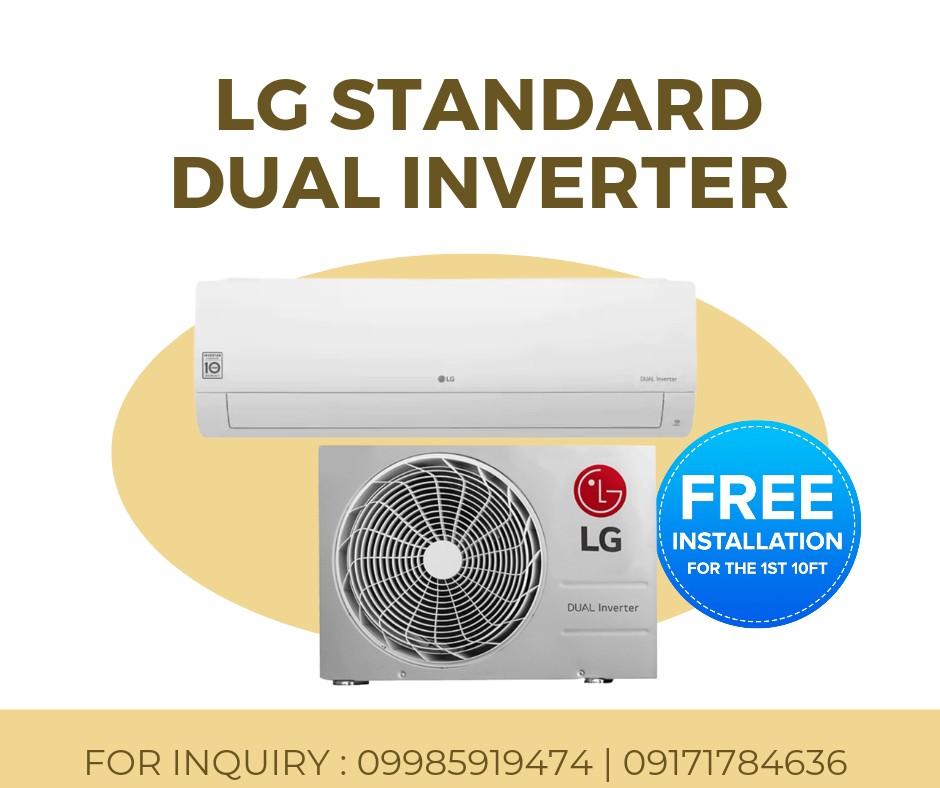 LG Standard Dual Inverter Split Type Aircon, TV & Home Appliances, Air Conditioning and Heating ...