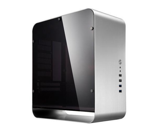 Like New, ITX PC Casing 2mm aluminium casing with 5mm tempered glass in ...