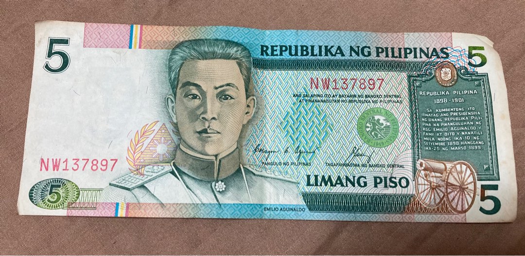 LIMANG PISO PAPEL, Hobbies & Toys, Memorabilia & Collectibles, Currency ...