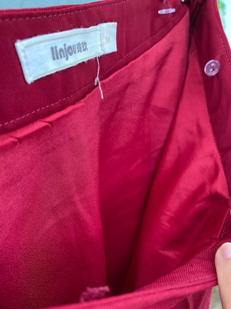 Linjou Korean Red Sailor Skirt, Women's Fashion, Bottoms, Skirts on ...