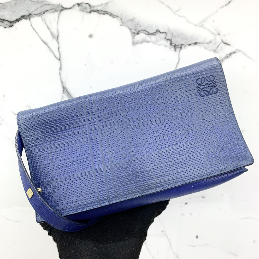 LOEWE BLUE LEATHER SHOULDER BAG 227022149, Luxury, Bags & Wallets on ...