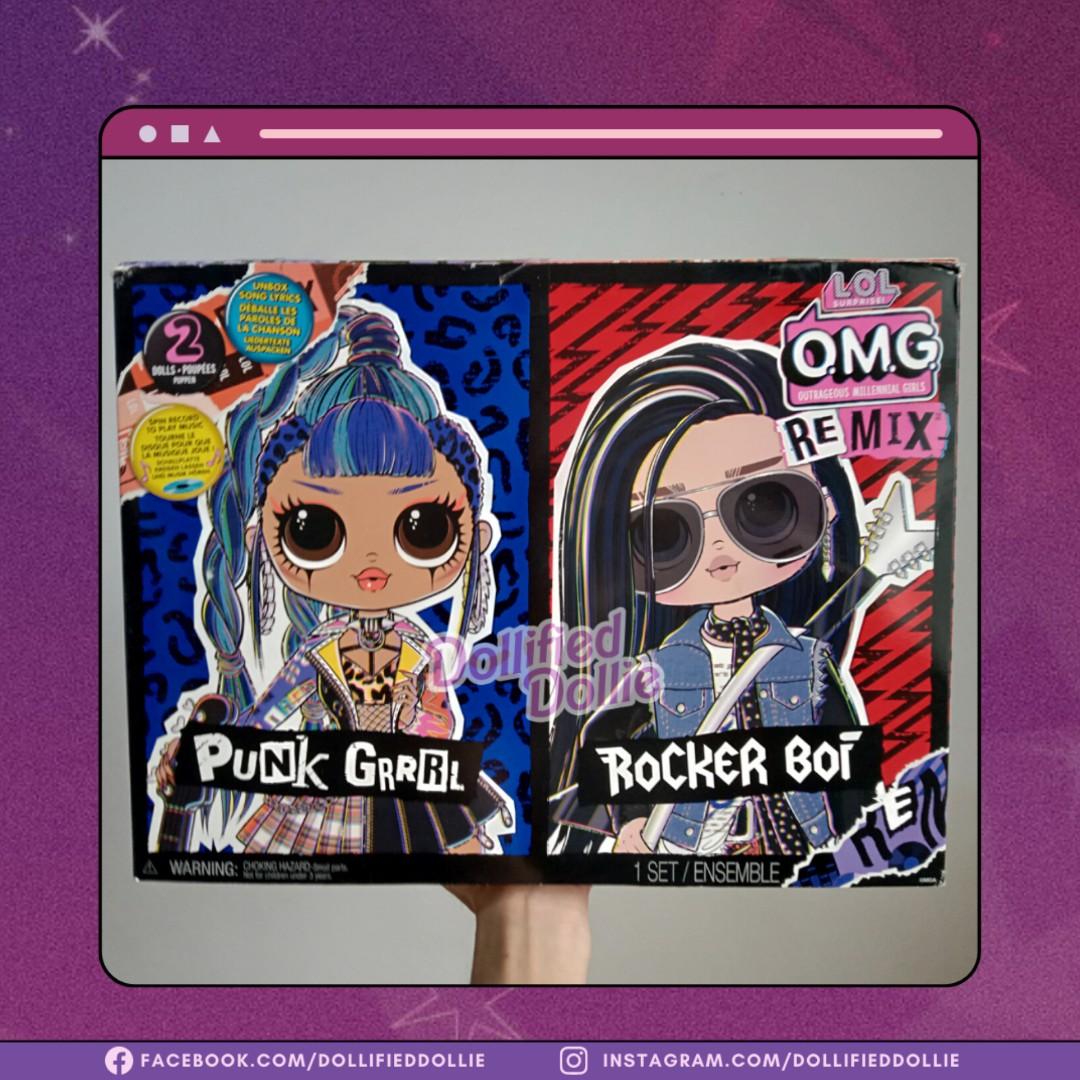 LOL Surprise! OMG - 2 Doll Pack - Punk Grrrl & Rocker Boi, Hobbies ...