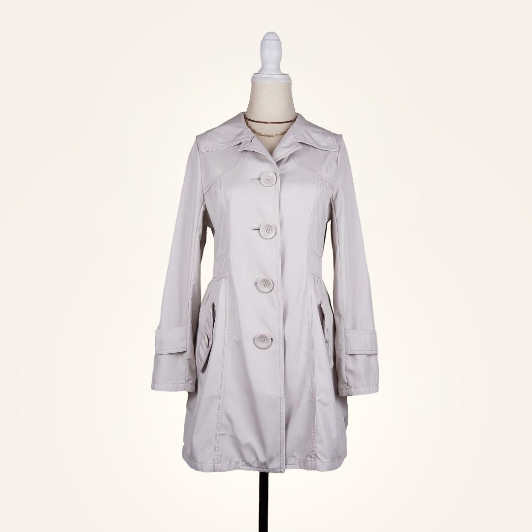 LT. BEIGE FOUR BUTTON COAT, Women's Fashion, Coats, Jackets and Outerwear on Carousell
