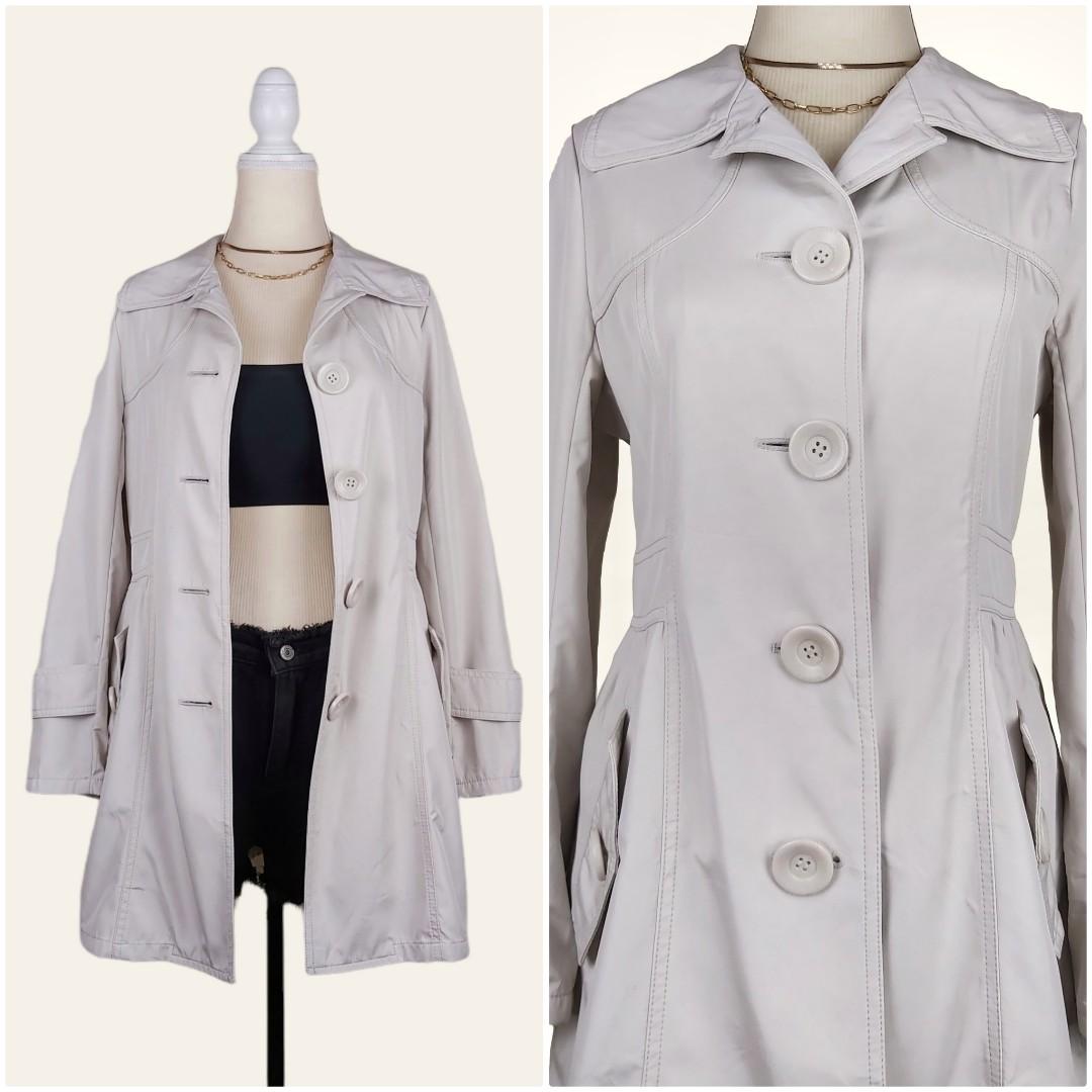 LT. BEIGE FOUR BUTTON COAT, Women's Fashion, Coats, Jackets and ...