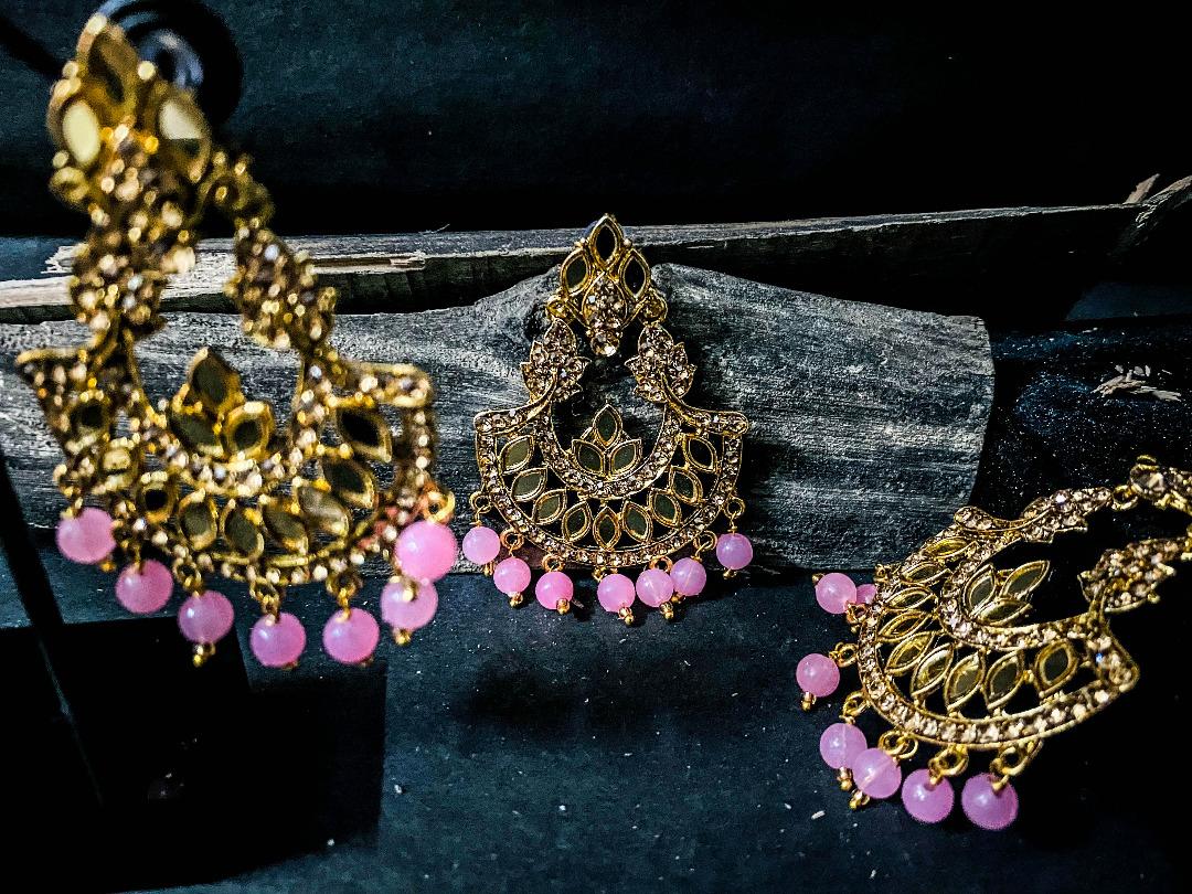 Maang Tika Set, Women's Fashion, Jewelry & Organisers, Earrings on ...