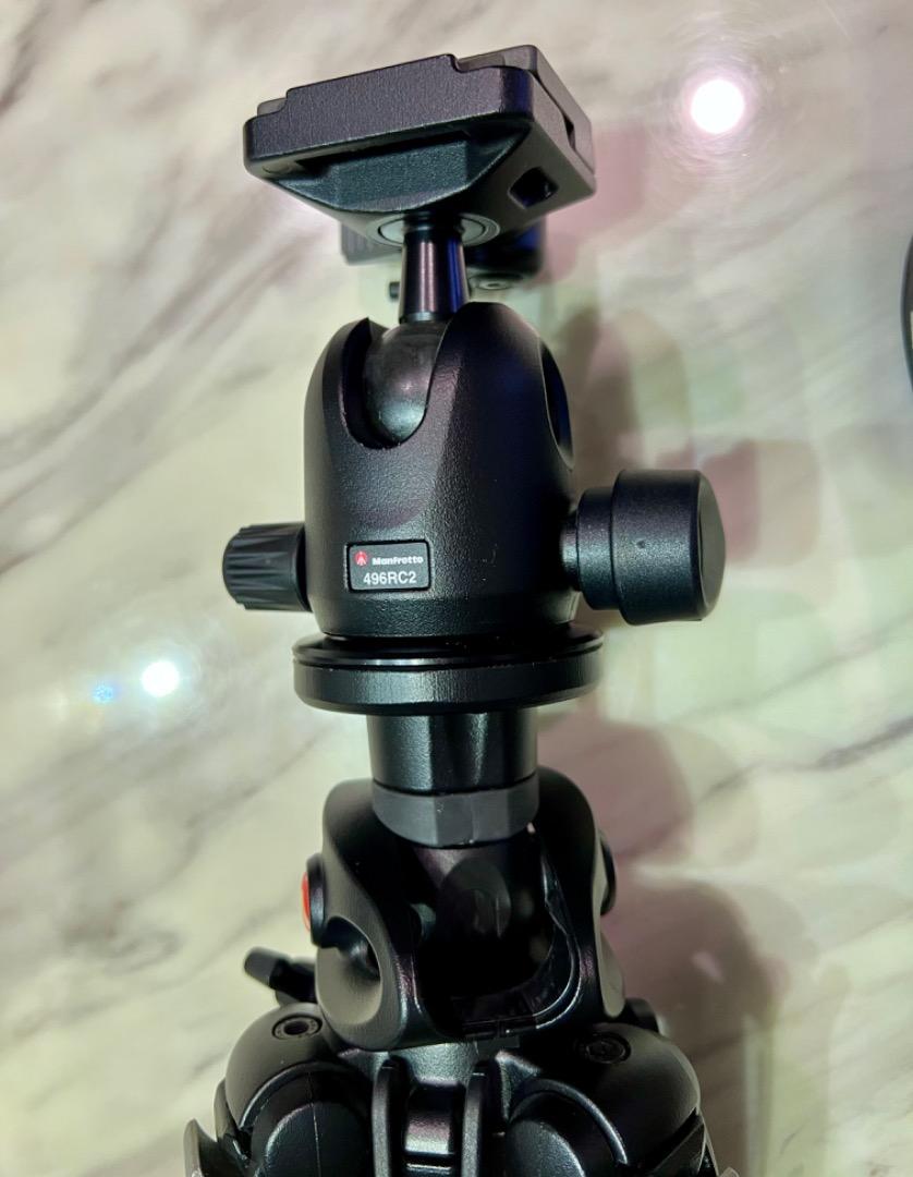 Manfrotto Professional Carbon Fibre Tripod 190CXPRO3 with 496RC2 Ball ...