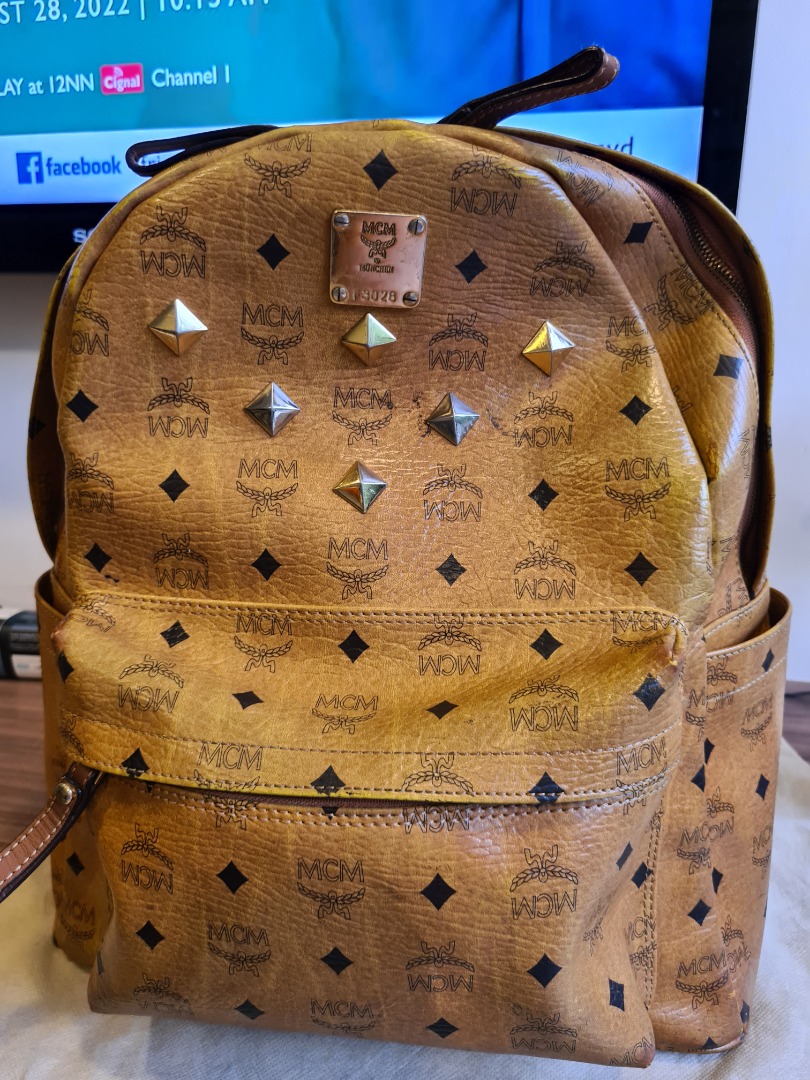 MCM large backpack, Men's Fashion, Bags, Backpacks on Carousell