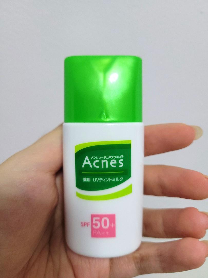 Mentholatum Acnes UV Tinted Milk, Beauty & Personal Care, Face, Face ...