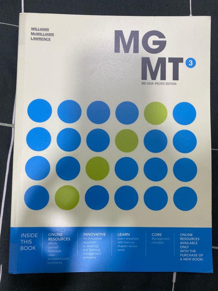MGMT 3RD Asia-Pacific Edition, Hobbies & Toys, Books & Magazines ...