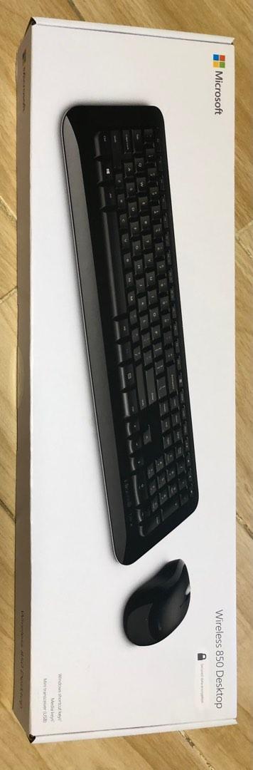 Microsoft wireless 850 desktop wireless keyboard and mouse, 電腦＆科技, 電腦周邊 ...