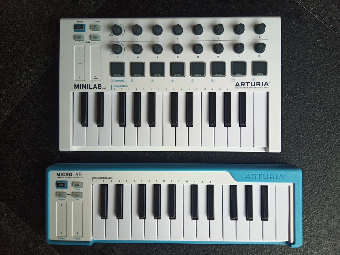 Midi Keyboards MicroLab & MiniLab MKII Arturia, Hobbies & Toys, Music ...