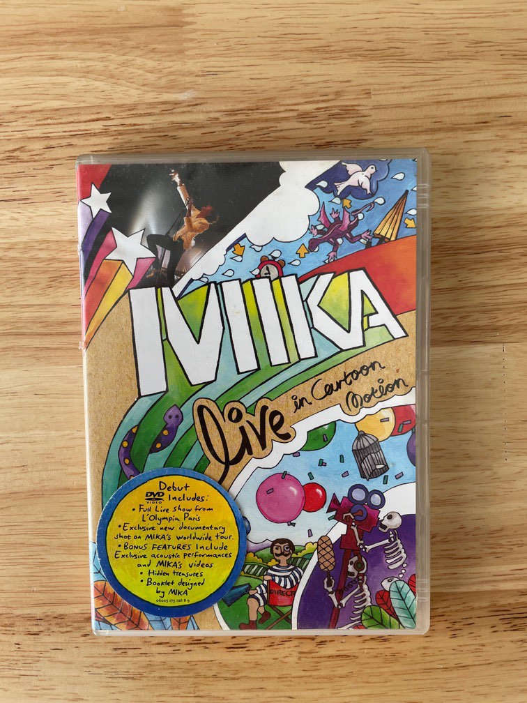 Mika live in Cartoon Motion DVD, 興趣及遊戲, 音樂樂器 & 配件, 音樂與媒體 - CD 及 DVD on ...