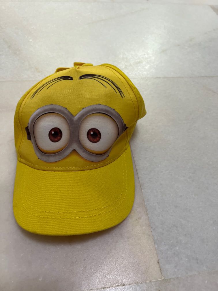 Minions cap, Babies & Kids, Babies & Kids Fashion on Carousell