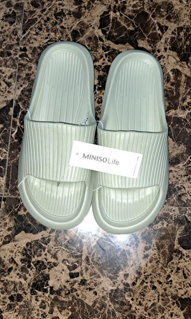 Miniso Bathroom Slippers Unisex, Men's Fashion, Footwear, Slippers ...