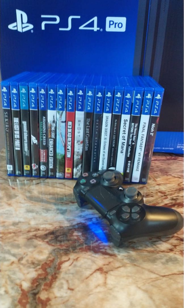 Modded 1 TB ps4 pro Goldhen jailbreak firmware 9.00. full set with box and 1 controller, Video ...