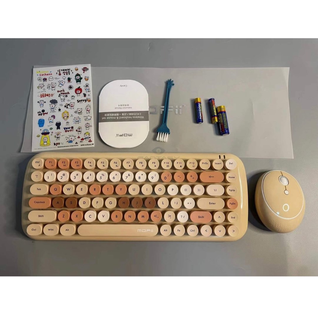 Mofii BT Milk Tea Keyboard & Mouse, Computers & Tech, Parts ...