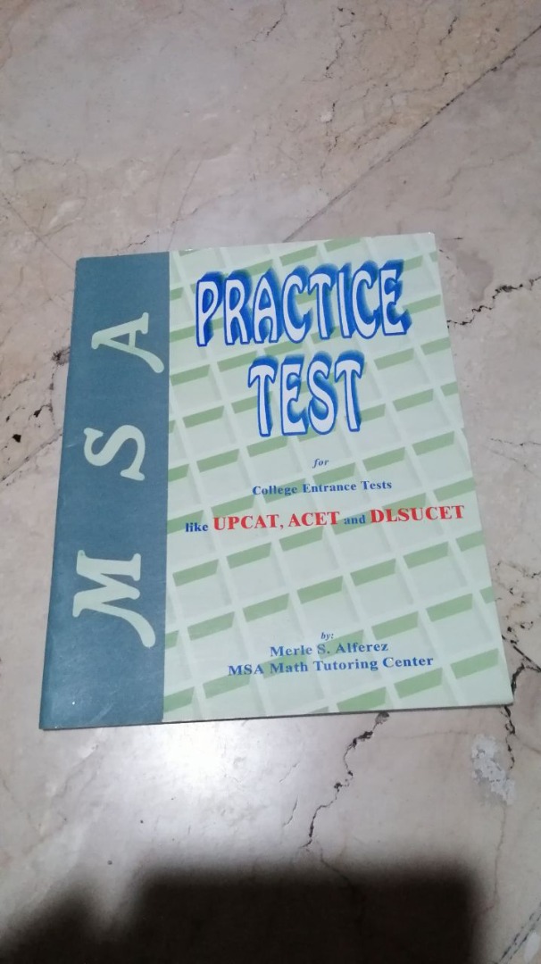 MSA Practice Test | College Entrance Test (CET) Reviewers | UPCAT, DCAT ...