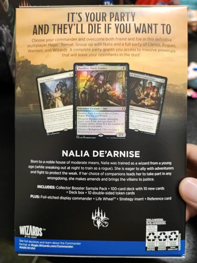 Mtg Magic the gathering Party Time Baldur Gate precon deck, Hobbies ...