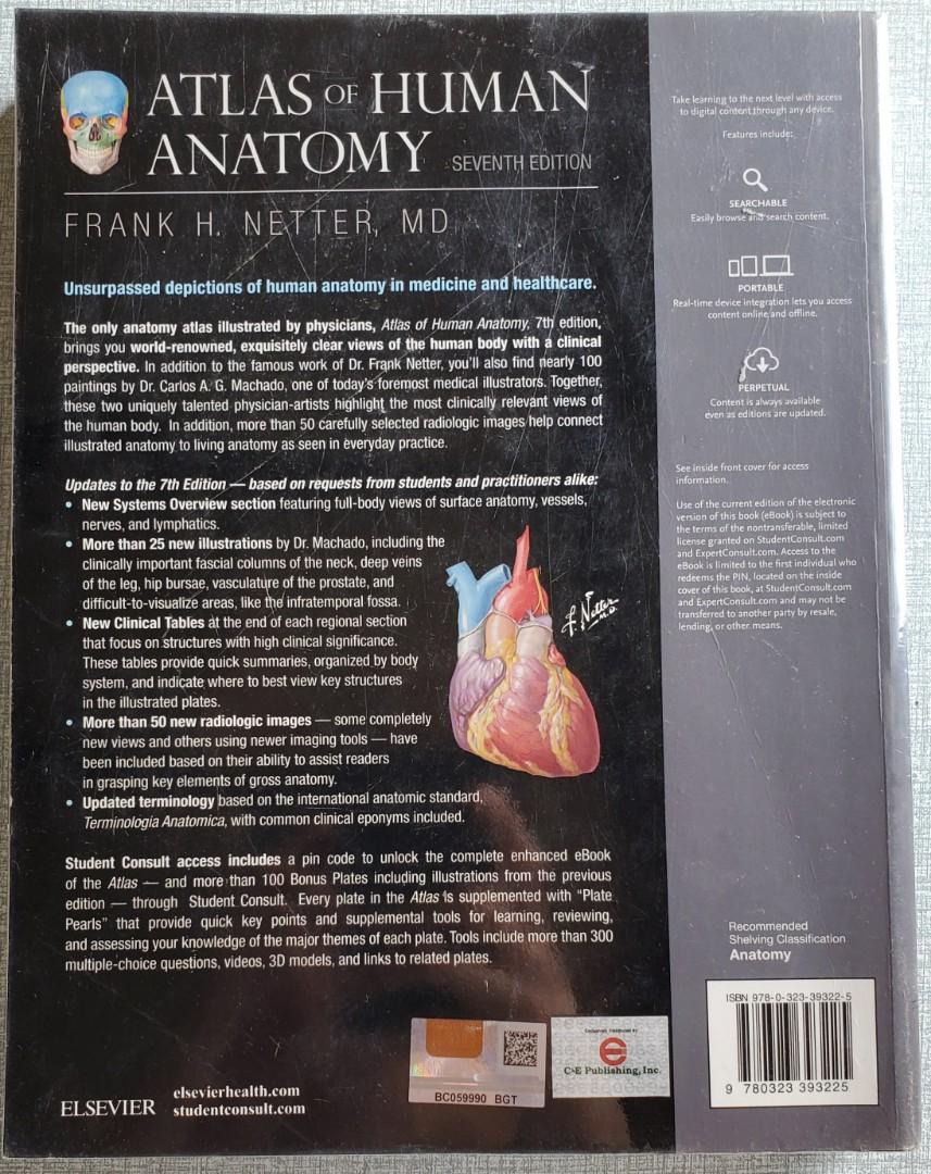 Netter's Atlas of Human Anatomy (7th Ed.), Hobbies & Toys, Books ...